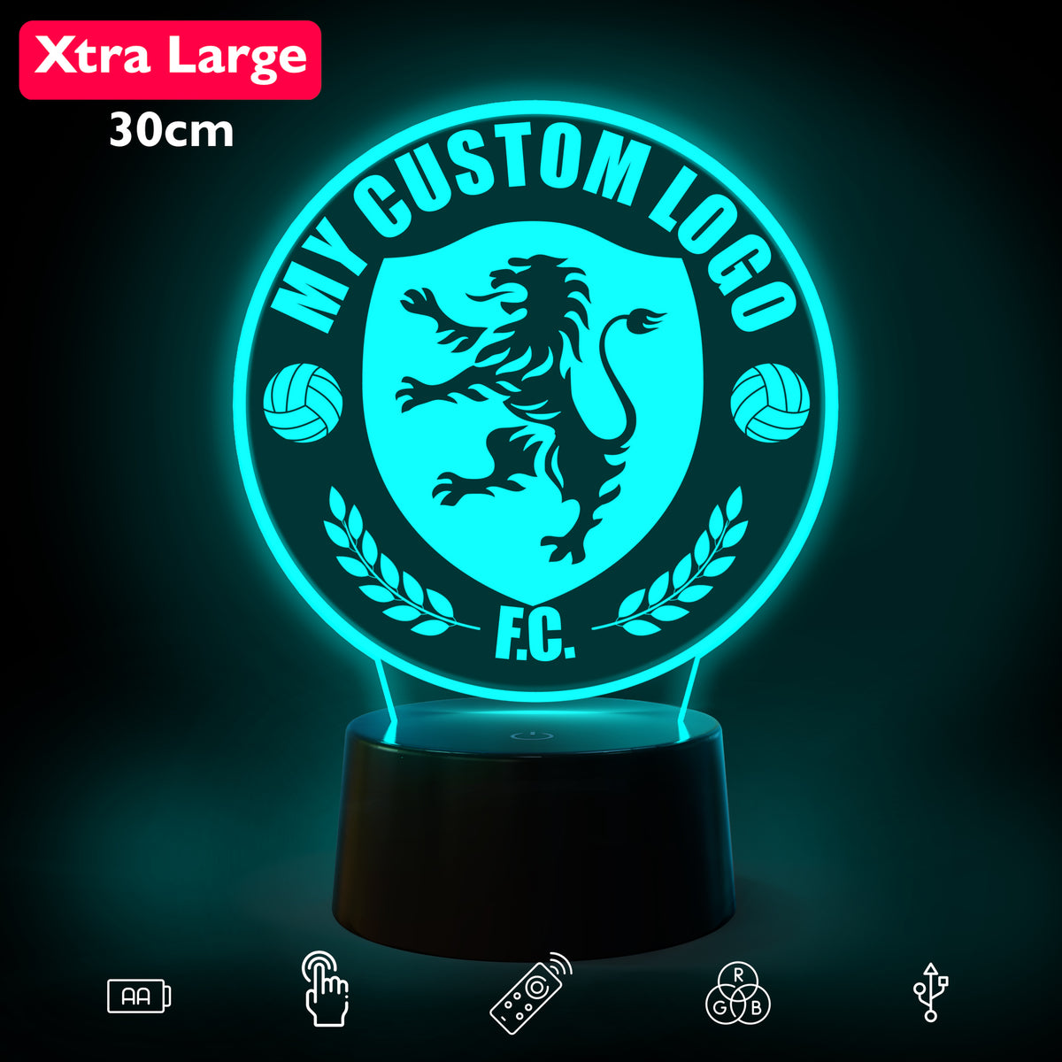 My Football Club Crest - 3D Night Lamp – Trendy Club Shop